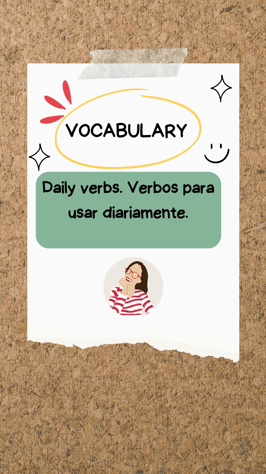 VOCABULARY: Daily verbs. Verbos para usar diariamente. - La Teacher ...
